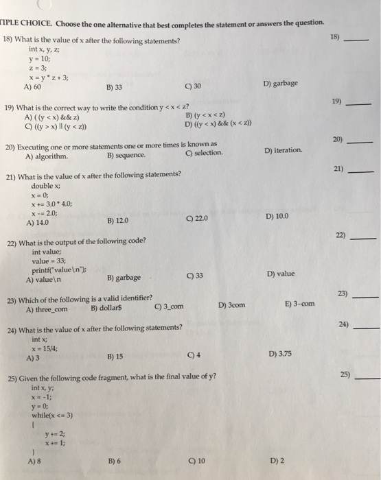 Solved Homework packet 1 | Chegg.com