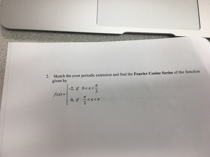 Solved Sketch the even periodic extension and find the | Chegg.com