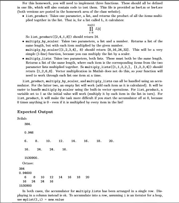 Need help writing this program in scilab!This is the | Chegg.com
