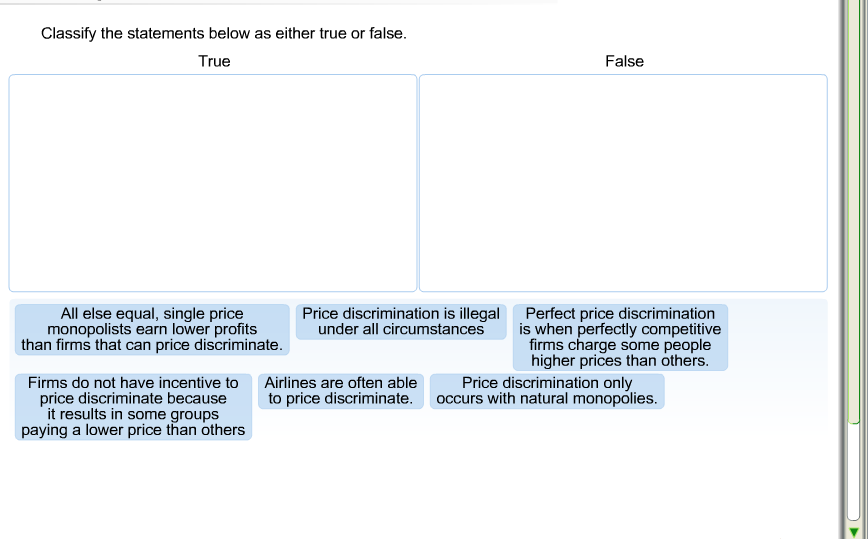 Solved Classify the statements below as either true or | Chegg.com