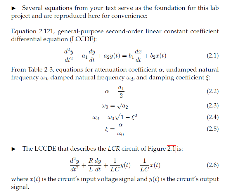 Solved Write the generic LCCDE coefficients a1, a2, b1, and | Chegg.com