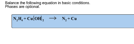 Solved Balance the following equation in basic conditions. | Chegg.com