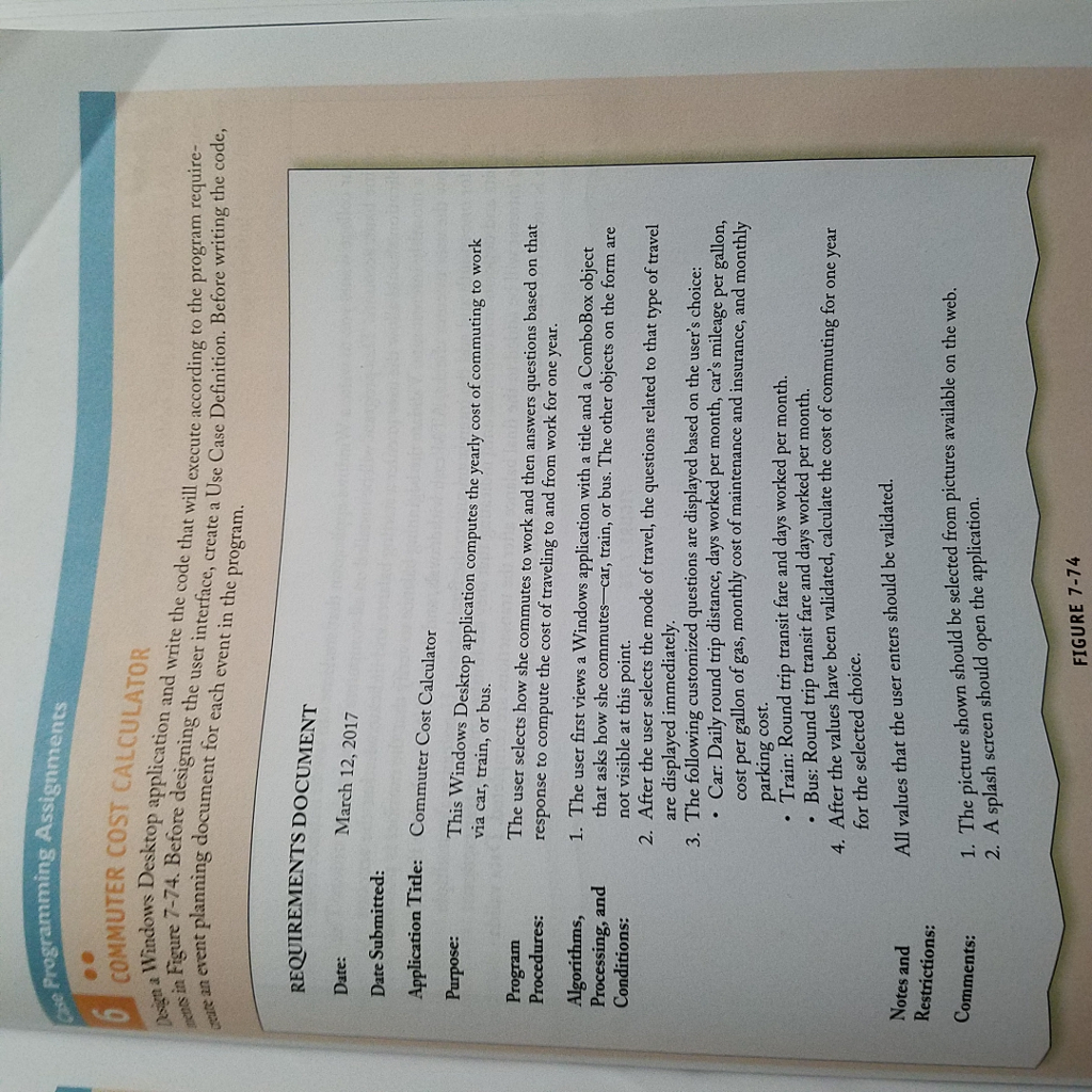 Solved Design a windows desktop application and write the | Chegg.com