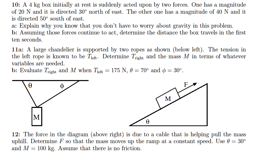 Solved A 4 kg box initially at rest is suddenly acted upon | Chegg.com