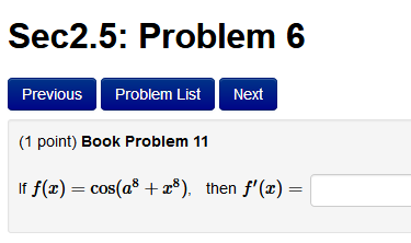 Solved Sec2.5: Problem 6 Previous Problem List Next (1 | Chegg.com