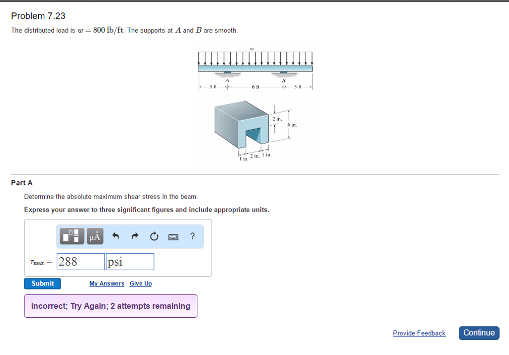 Solved Problem 7.23 The distributed load is w 800 lb/ft. The | Chegg.com Solved Problem 7.23 The distributed load is w 800 lb/ft. The | Chegg.com