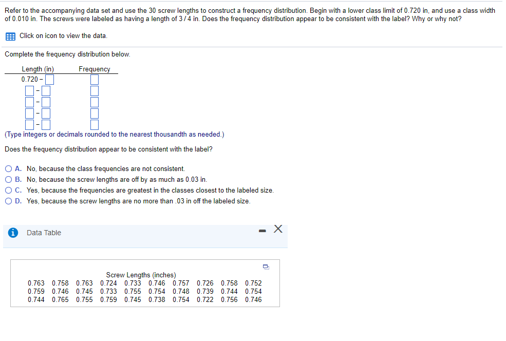 Solved Refer to the accompanying data set and use the 30 | Chegg.com