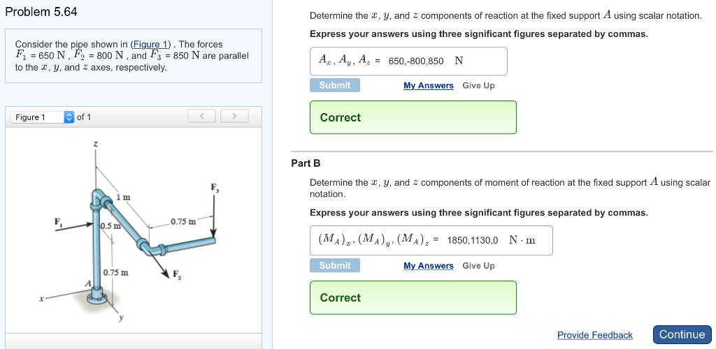 Solved Consider the pipe shown in (Figure 1). The forces F_1 | Chegg.com