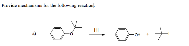 Solved Provide mechanisms for the following reaction: | Chegg.com