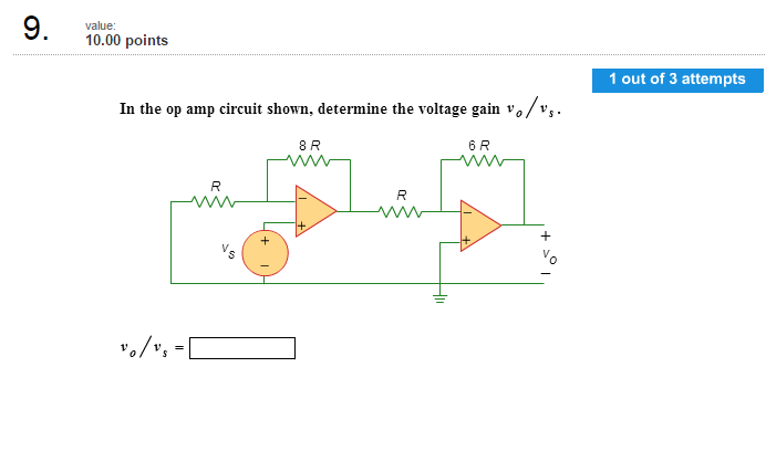 Solved Evaluate the ratio vo/is for the op amp circuit | Chegg.com