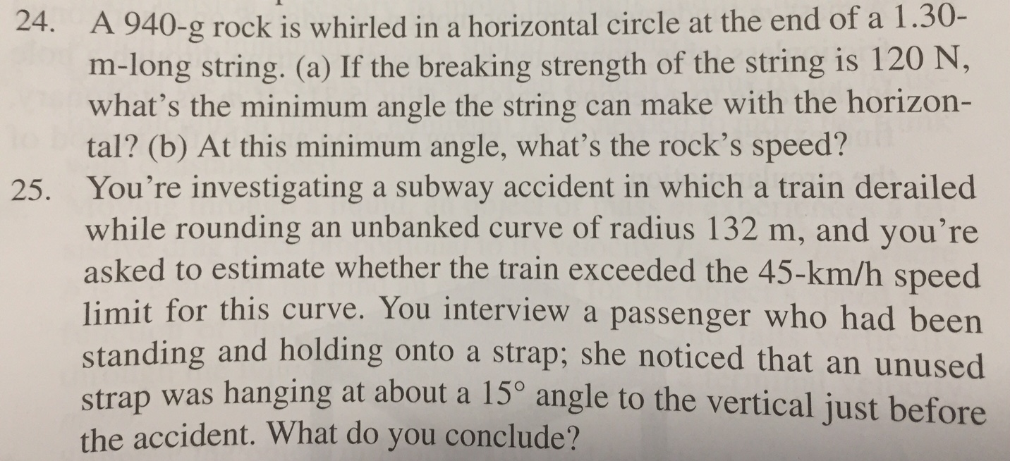 Solved A 940-g rock is whirled in a horizontal circle at the | Chegg.com