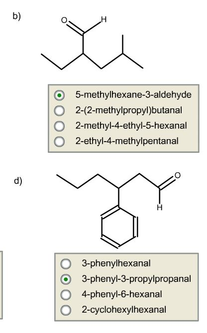 Solved Select the correct names for the given molecules. | Chegg.com