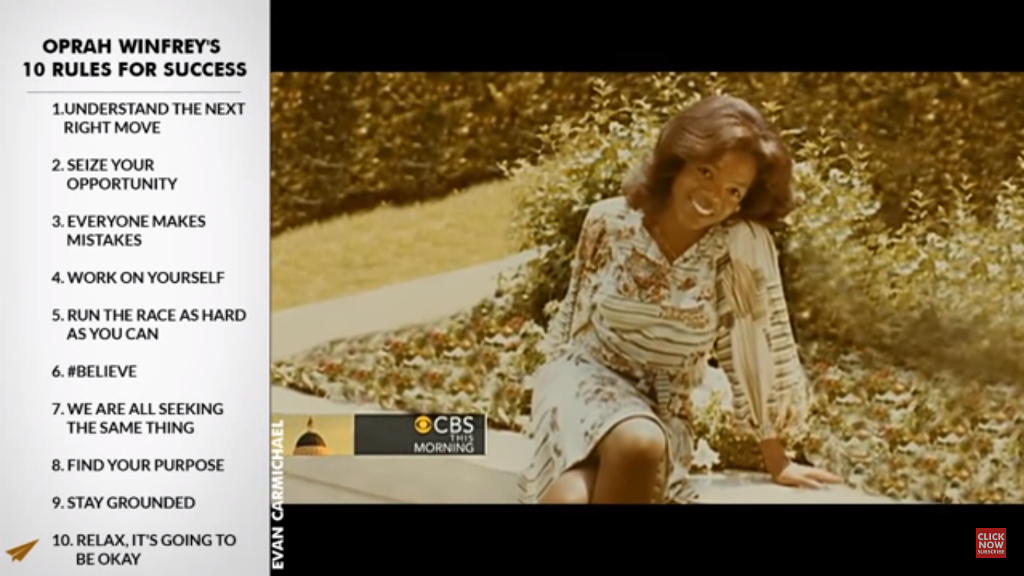 Solved Oprah Winfrey's Top 10 Rules For Success: Bill | Chegg.com