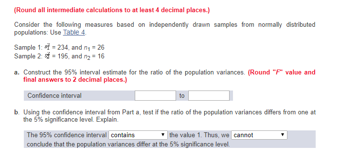 Solved (Round all intermediate calculations to at least 4 | Chegg.com