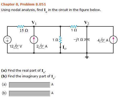 Solved Using nodal analysis, find I0 in the circuit in the | Chegg.com