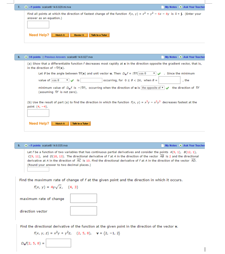 Solved sample multi-calc problem | Chegg.com