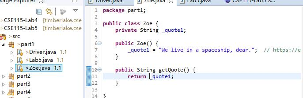 Solved Part 1 Run the Driver in the part1 package. You | Chegg.com