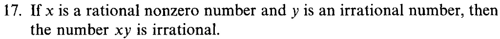 Solved If x is a rational nonzero number and y is an | Chegg.com