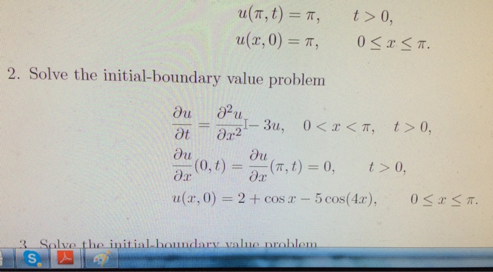 Solved 2. Solve the initial?boundary value problem | Chegg.com
