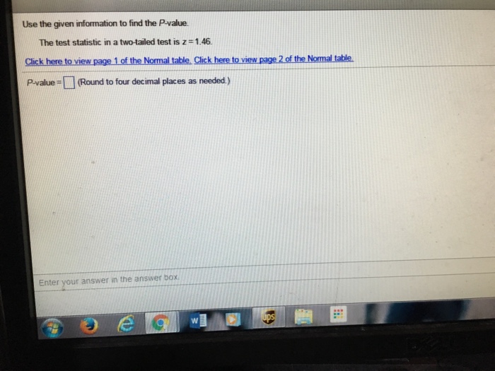 Solved Use the given information to find the P-value the | Chegg.com