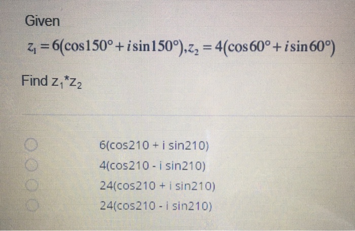 Solved What is the absolute value of a complex number: z a | Chegg.com