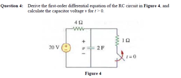 Solved Derive the first-order differential equation of the | Chegg.com