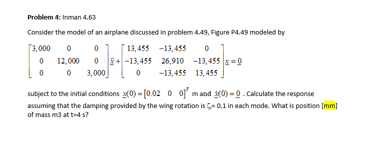 x,(0) 5,00 4m EI EI 220) 3(0) 71 3EI 3EI Figure P4.49 | Chegg.com