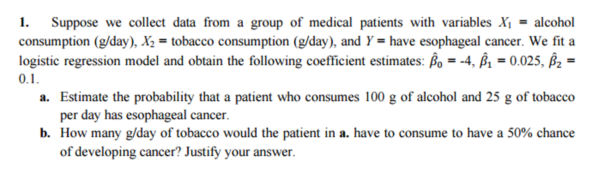 Solved Suppose we collect data from a group of medical | Chegg.com