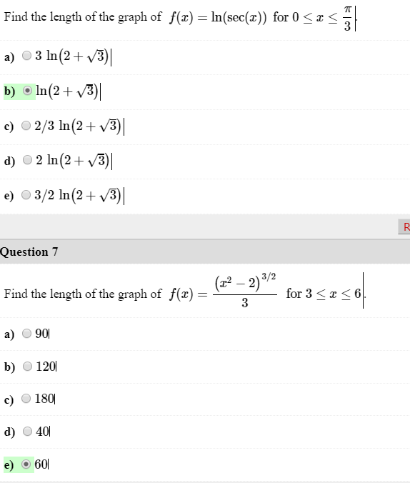 Solved Find the length of the graph of f(x) = ln(sec(x)) for | Chegg.com
