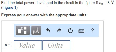 Solved Find the total power developed in the circuit in the | Chegg.com