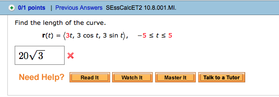 Solved Find the length of the curve. r(t)