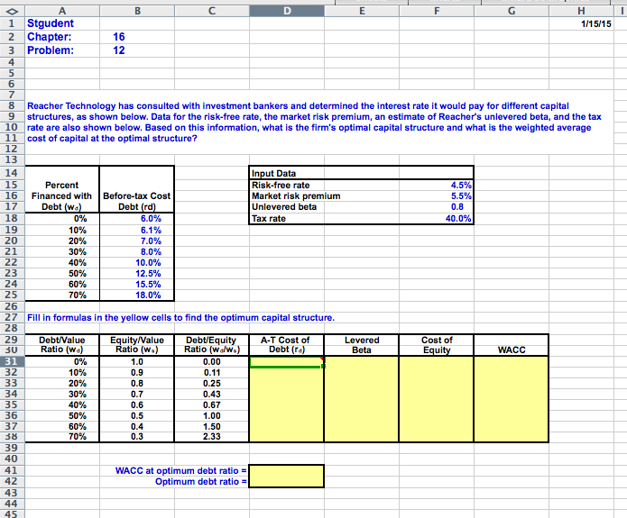 Solved Reacher Technology has consulted with investment | Chegg.com