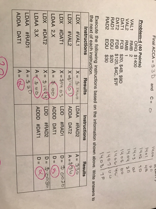 Execute the following instructions based on the | Chegg.com