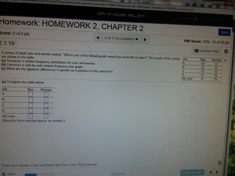 Solved UMaRkl.com/Student/PlayerHomework.as neyes MTH 147 | Chegg.com