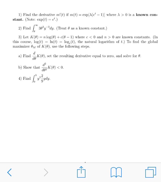 Solved Find the derivative m'(t) if m(