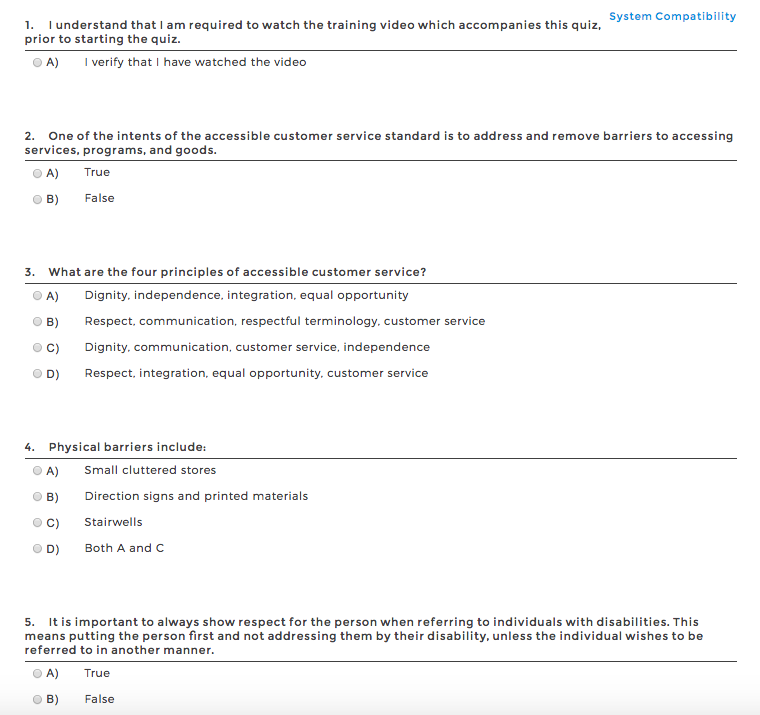 Solved System Compatibility 1. understand that I am required | Chegg.com
