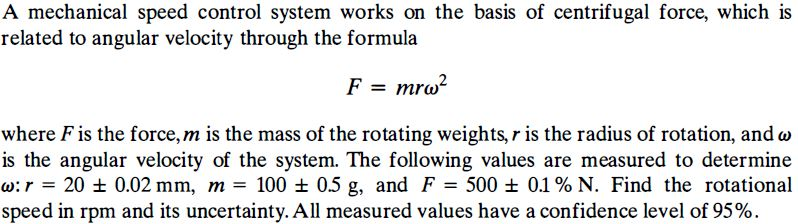 Solved A mechanical speed control system works on the basis | Chegg.com