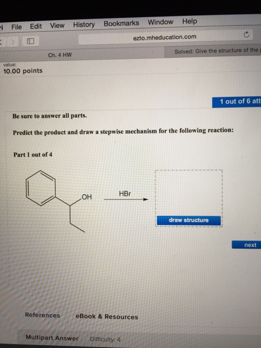 Solved Predict the product and draw a stepwise mechanism for | Chegg.com
