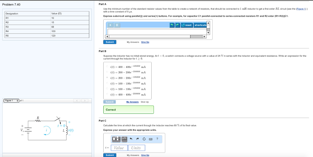 Solved Use the minimum number of the standard resistor | Chegg.com