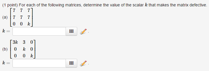 For each of the following matrices, determine the | Chegg.com