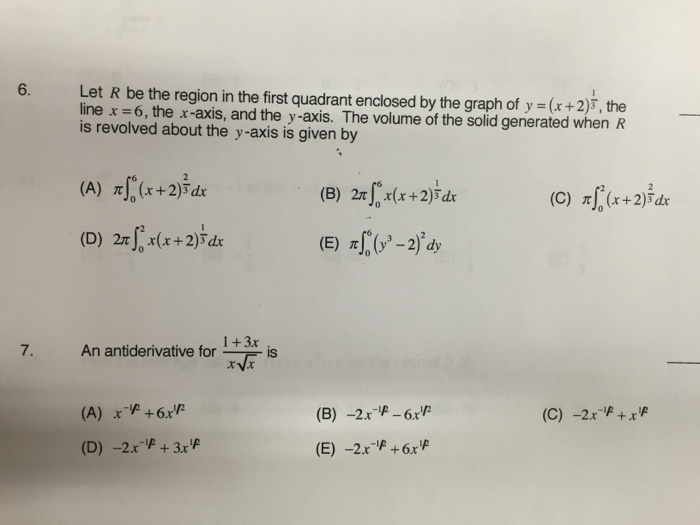 Solved Let R be the region in the first quadrant enclosed by | Chegg.com