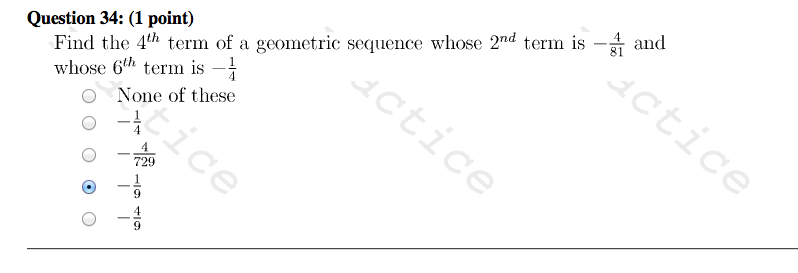 Solved Find the 4th term of a geometric sequence whose 2nd | Chegg.com