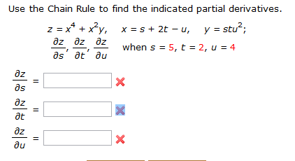 Solved Use the Chain Rule to find the indicated partial | Chegg.com