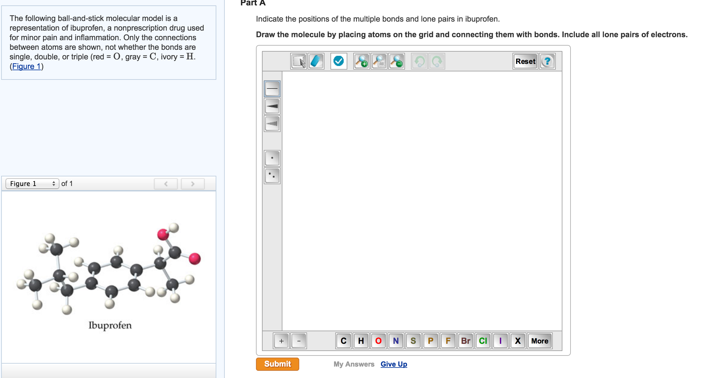 Solved The following ball-and-stick molecular model is a | Chegg.com