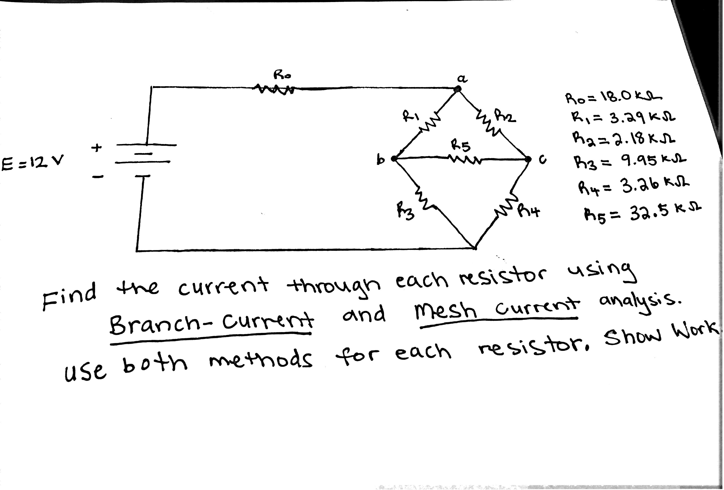 Solved Find the current through each resistor using | Chegg.com