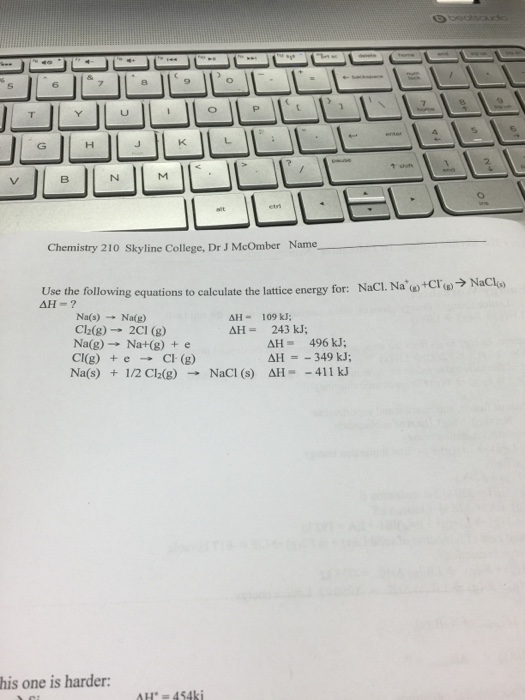Solved Use the following equations to calculate the lattice | Chegg.com