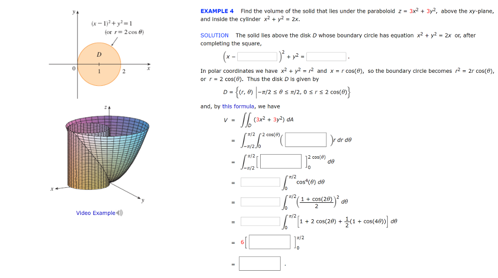 Solved Example 4 Find The Volume Of The Solid That Lies
