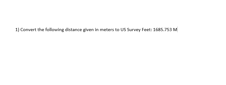 Solved Convert the following distance given in meters to US | Chegg.com