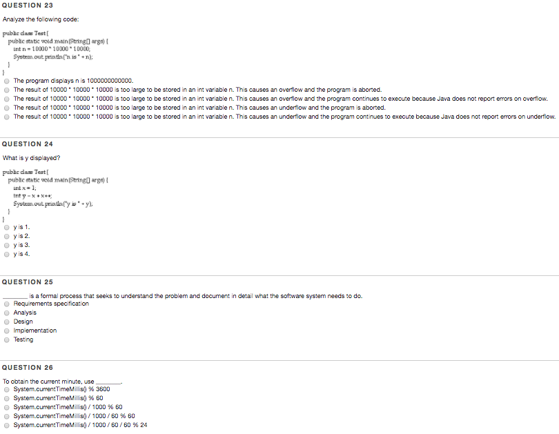 Solved QUESTION 1 Math.pow(2, 3) returns 8 9.0 8.0 QUESTION | Chegg.com