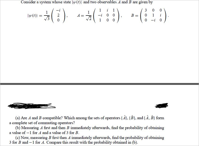 Solved Consider a system whose state ly ()) and two | Chegg.com